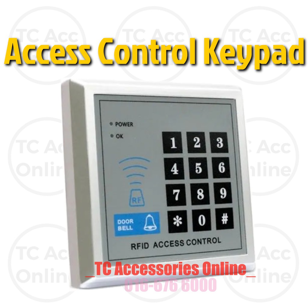 Door Access Control Keypad Lock ID Card Password Security KEYPAD ONLY ...