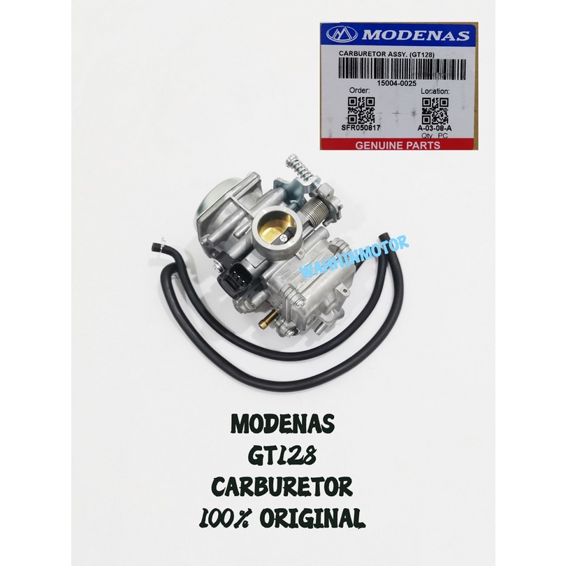 MODENAS GT128 GT 128 GY6 CARBURETOR CARB - 100% ORIGINAL MODENAS EMOS ...