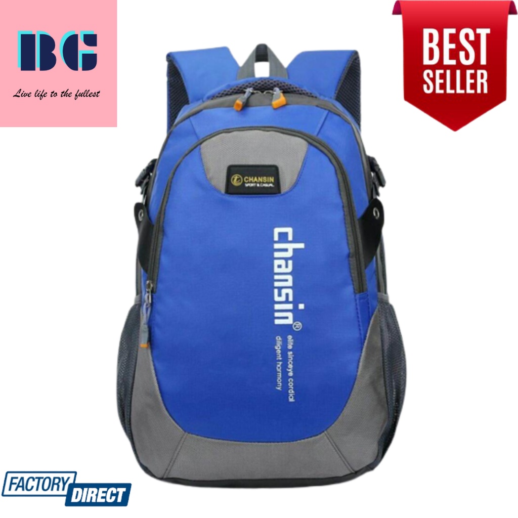 (48H SHipping)CHANSIN IVSIONS Large School Bag Laptop Hiking Travel ...