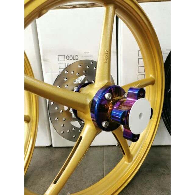 ENKEI YAMAHA Y15ZR Y15 SP522 SPORT RIM Custom CNC Adapter Titanium With ...