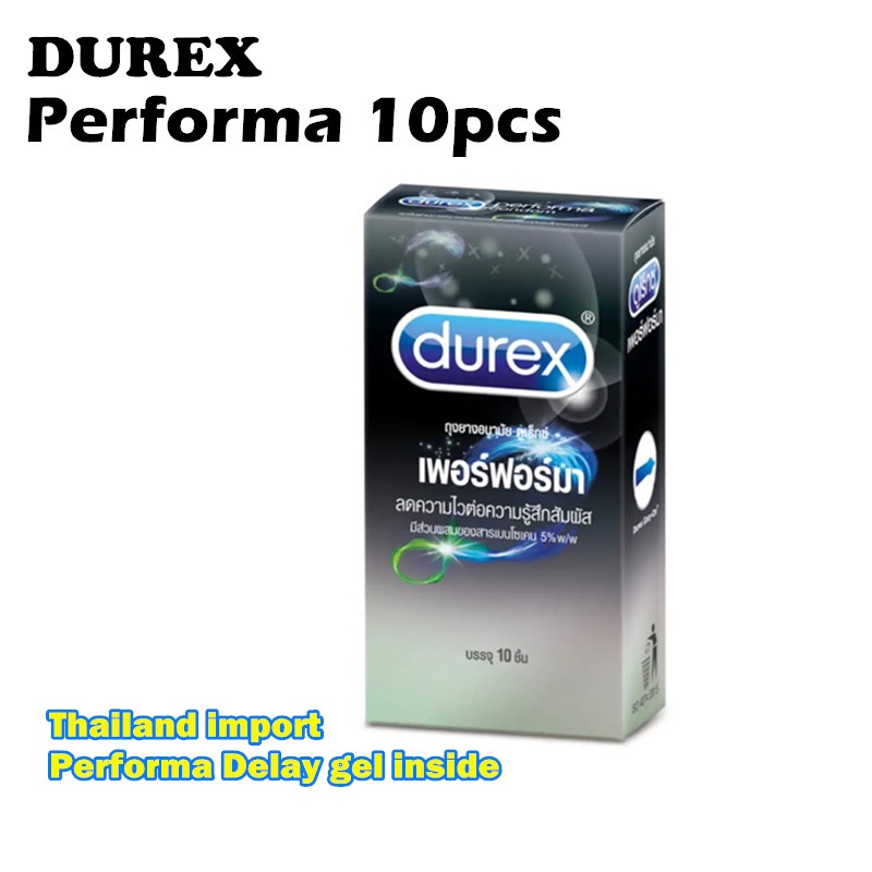 Performa (Extra Time) 10pcs delay condom Thailand / India imported Tahan Lama seks kondom sex ...