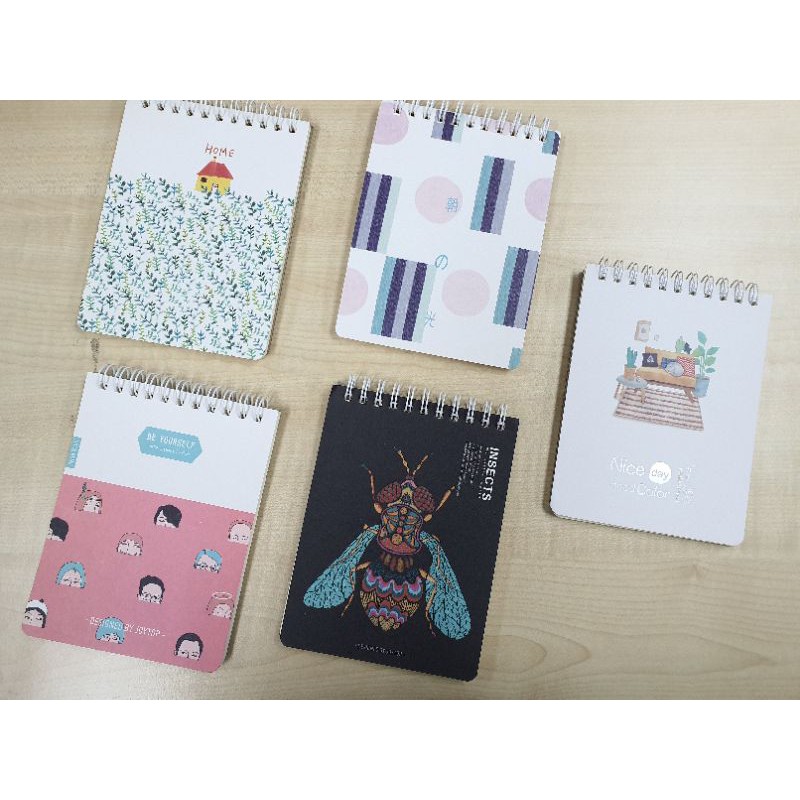 [Ready Stock]A6 Spiral notebook, wire O, paper cover sketch book ...