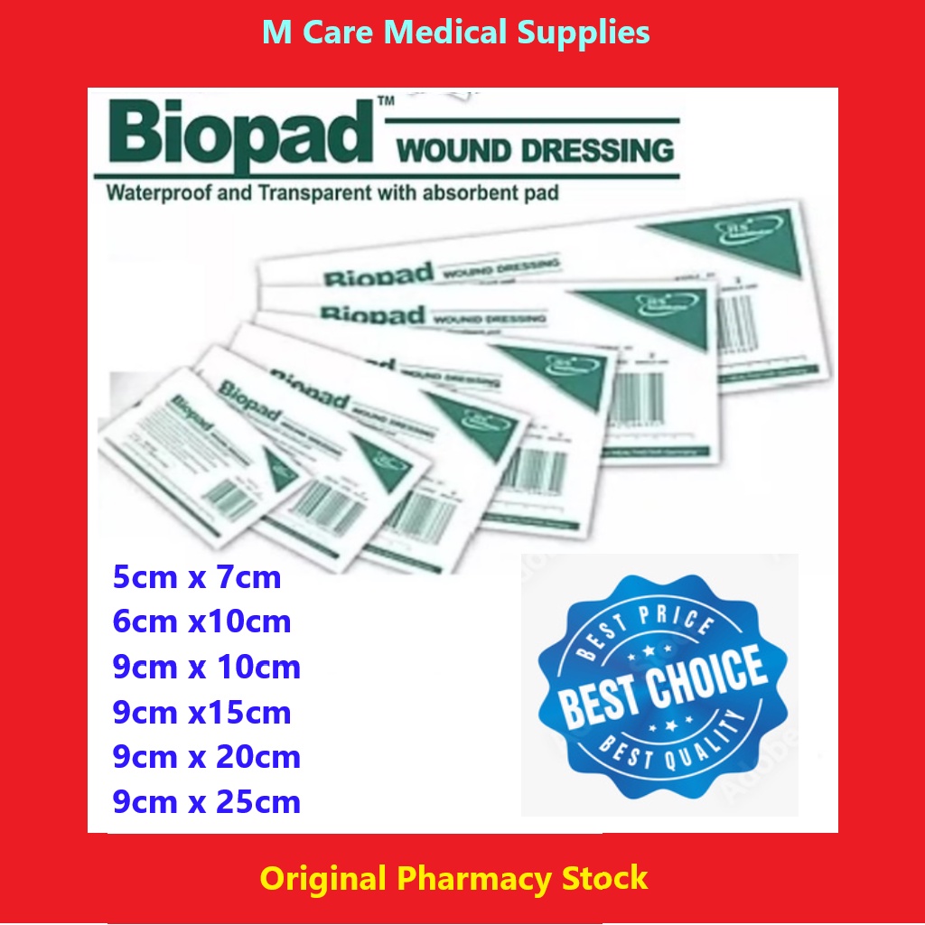 BIOPAD WOUND DRESSING 5/6/9X7/10/15/20/25CM 1S | Shopee Malaysia