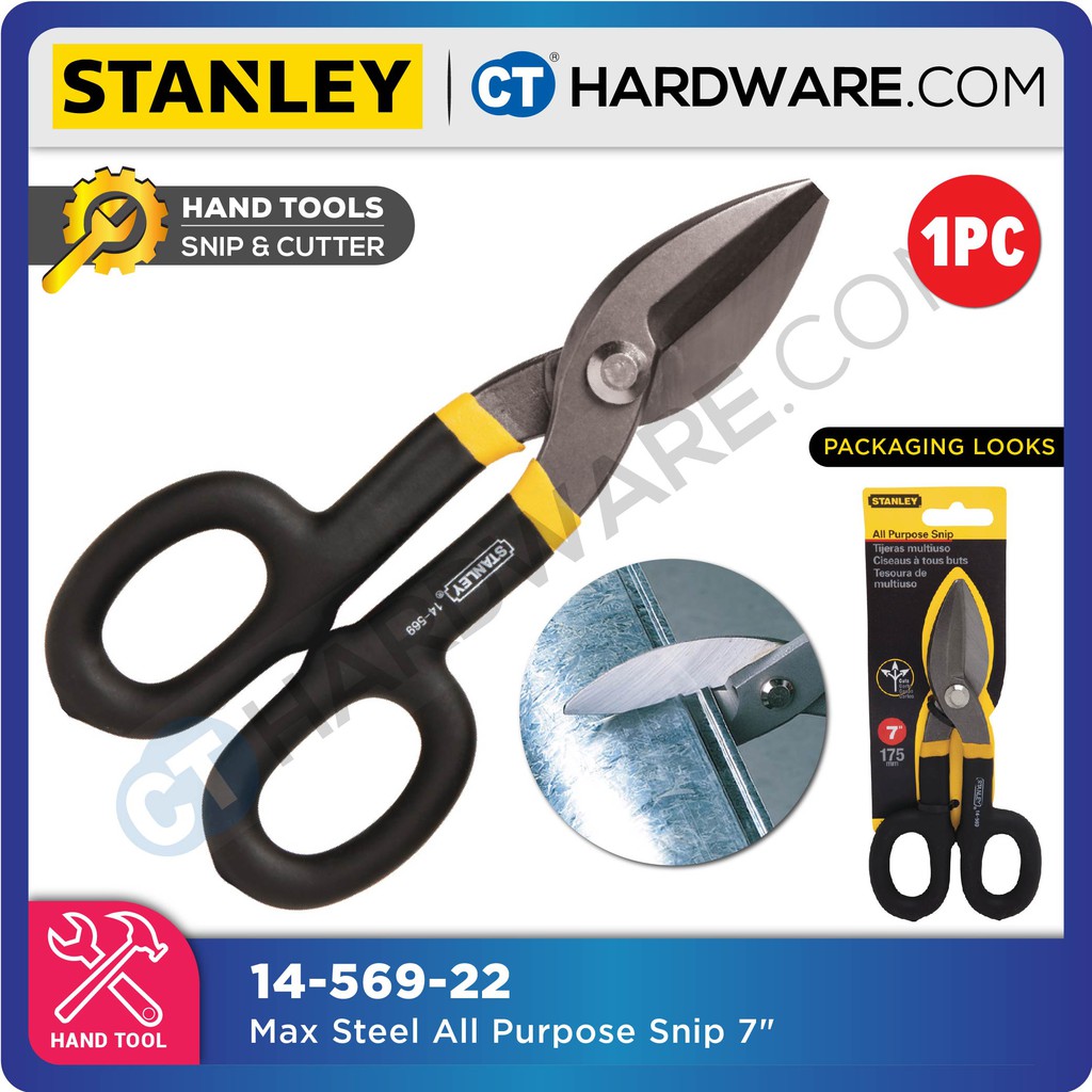 STANLEY 14569 MAXSTEEL ALL PURPOSE SNIP 7" ( STRAIGHT PATTERN ) [ 14 ...