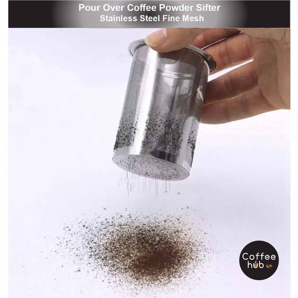 (Ready Stock)Coffee Powder Sifter Stainless Steel Fine Mesh Sifting ...