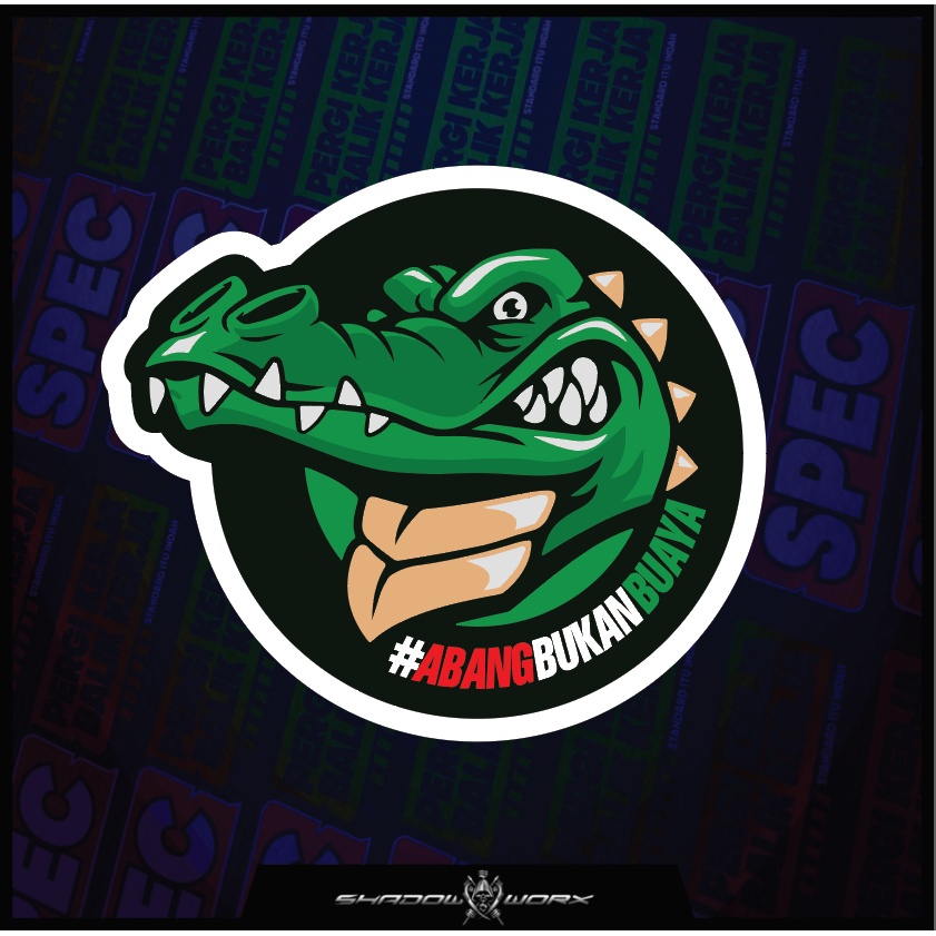 STICKER BUAYA DARAT (LACOSTE) ABANG BUKAN BUAYA, BUAYA SETIA, ABANG ...