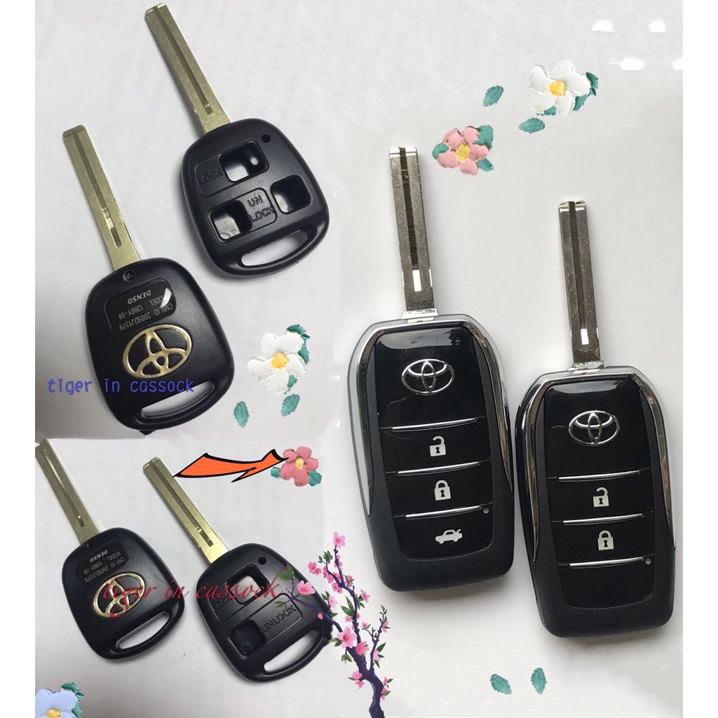 Wonderful modified Toyota flip key casing to update TOYOTA LEXUS Rx300 ...
