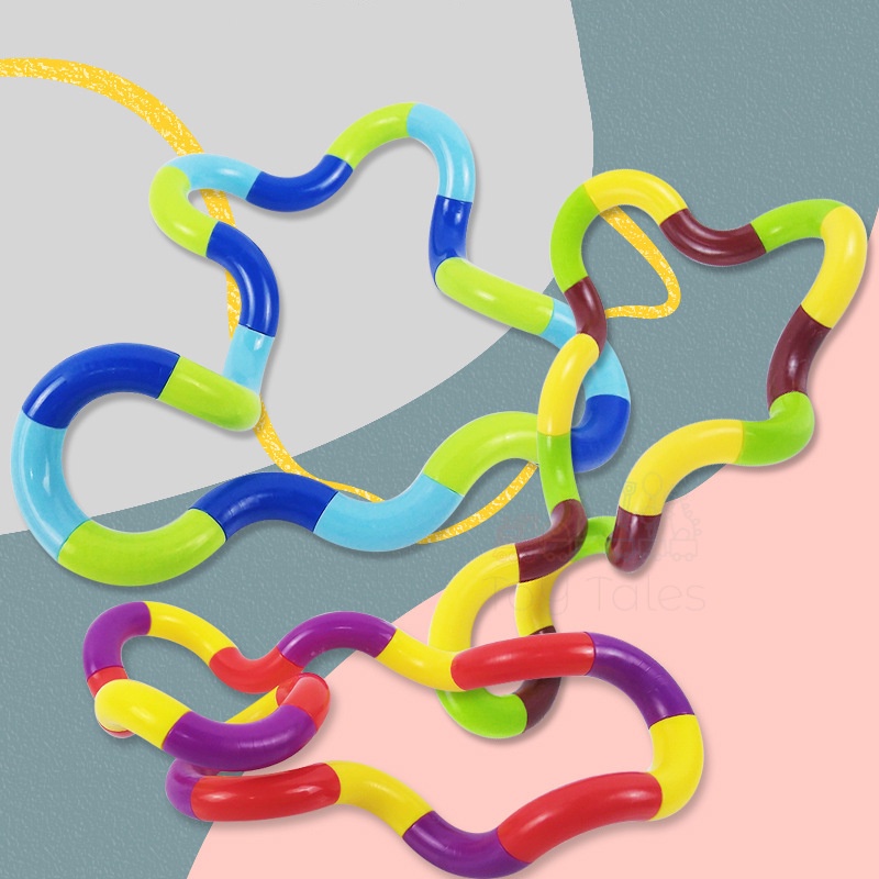 Fidget Tangle Toy 🍭 Shaping Worm Twisting Kids Tiktok Fidget Stress ...