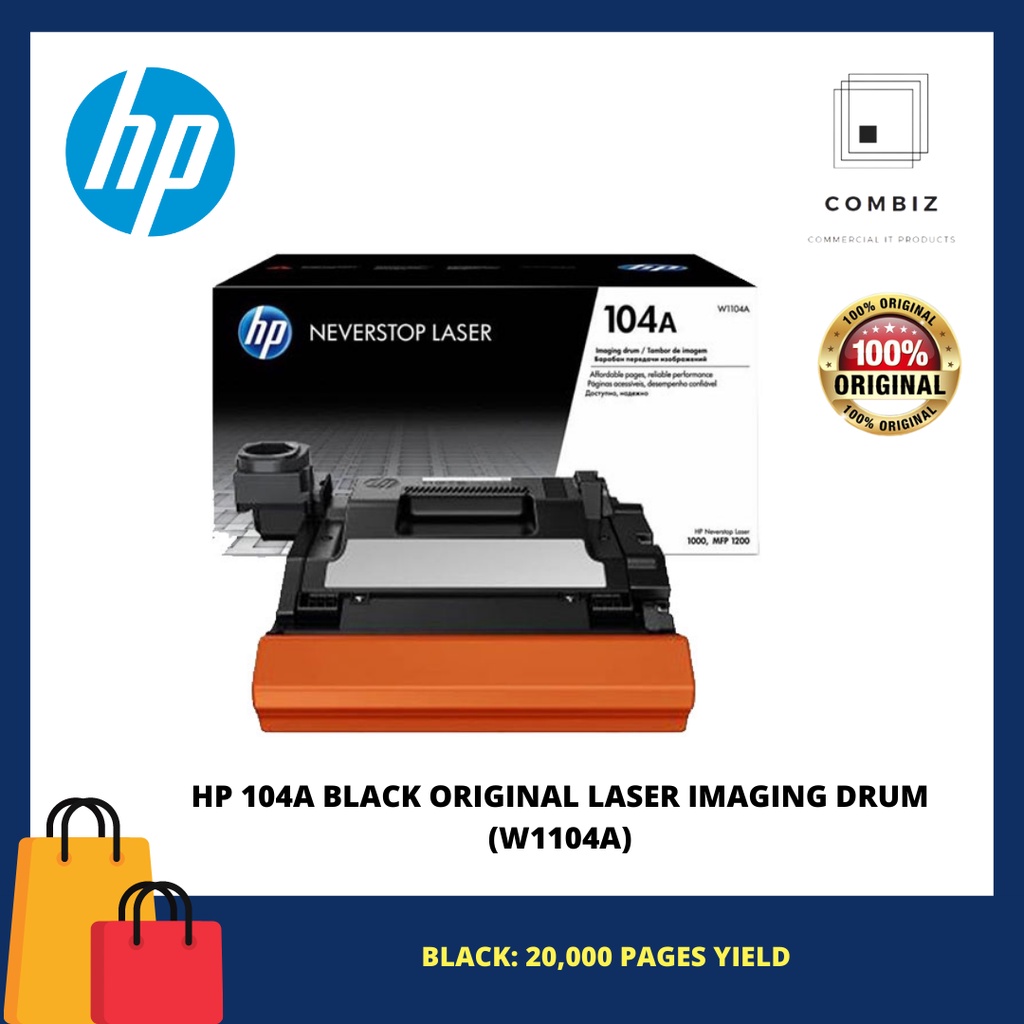 HP 104A BLACK ORIGINAL LASER IMAGING DRUM (W1104A) STOCK PLEASE ASK ...