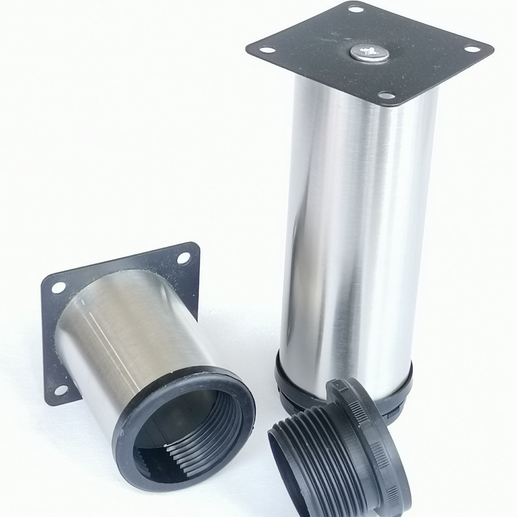 Stainless steel adjustable leg for sofa cabinet bed kitchen and table ...