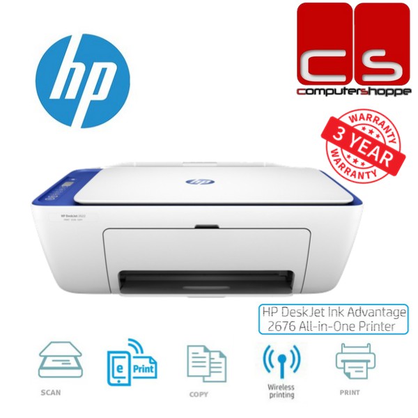 HP DeskJet Ink Advantage 2676 All-in-One Printer | Shopee Malaysia