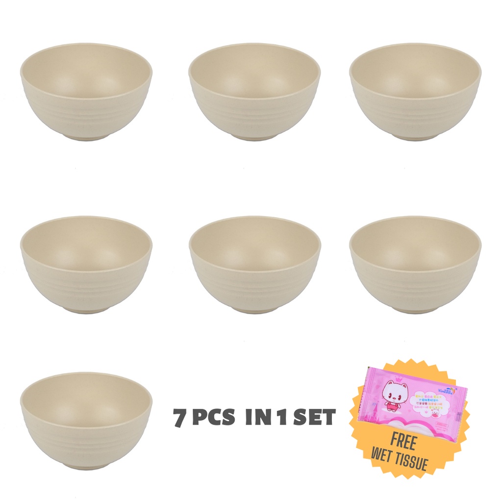 DAYDREAM Wheat Straw Bowl Plastic Rice Bowl Nordic Snack Plate ...