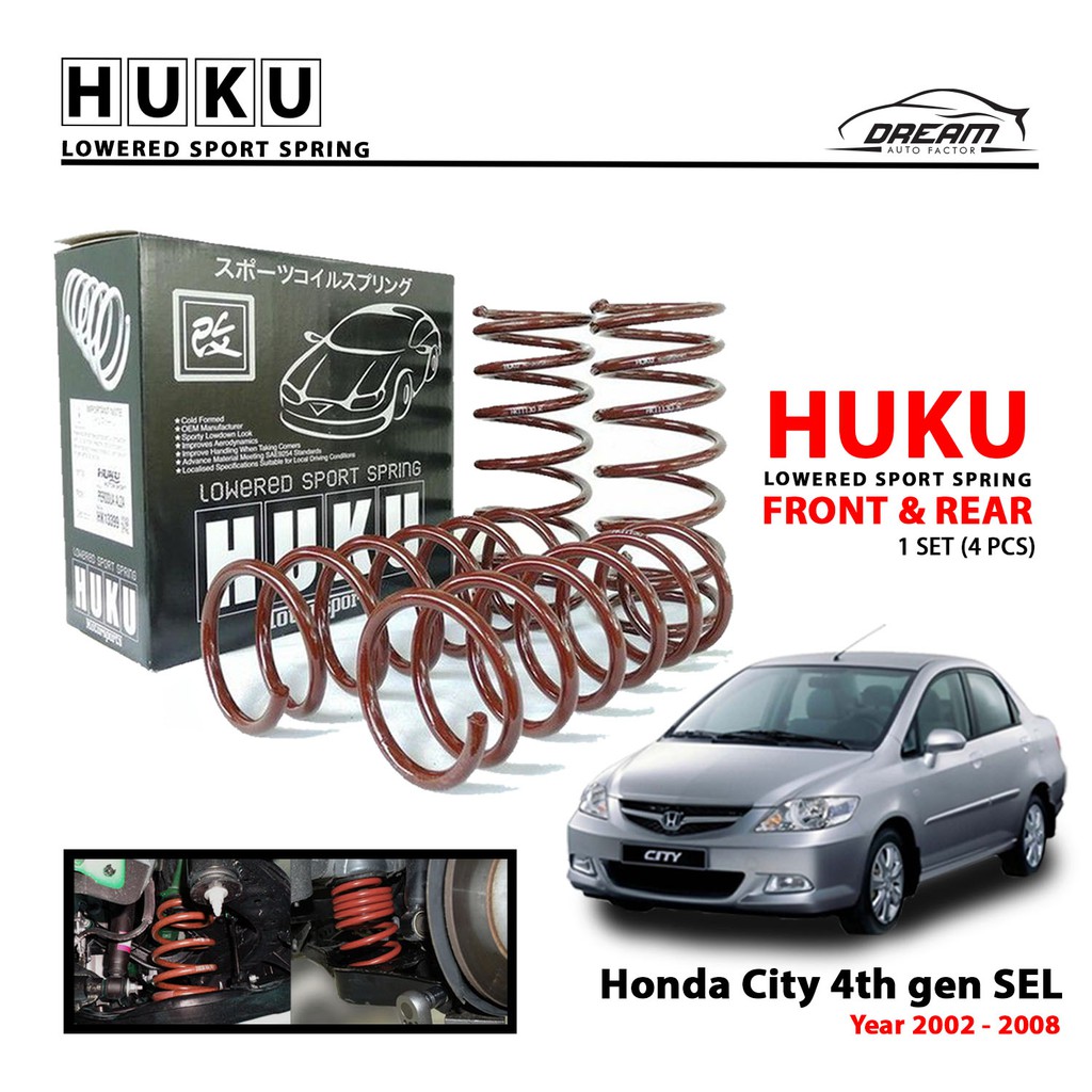 Honda City GD SEL HUKU Lower Sport Spring | Shopee Malaysia