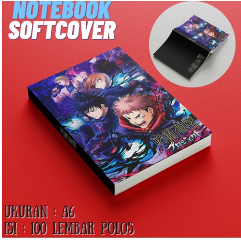 Pocketbook/notebook/note book/soft cover anime haikyuu jujutsu kaisen ...