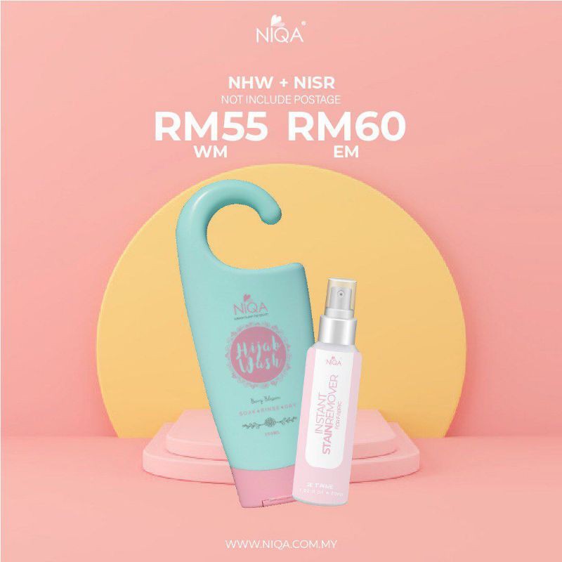 🔥[HOT DEAL - Ready Stock] 🔥COMBO - NIQA Hijab Wash & Niqa Instant Stain ...