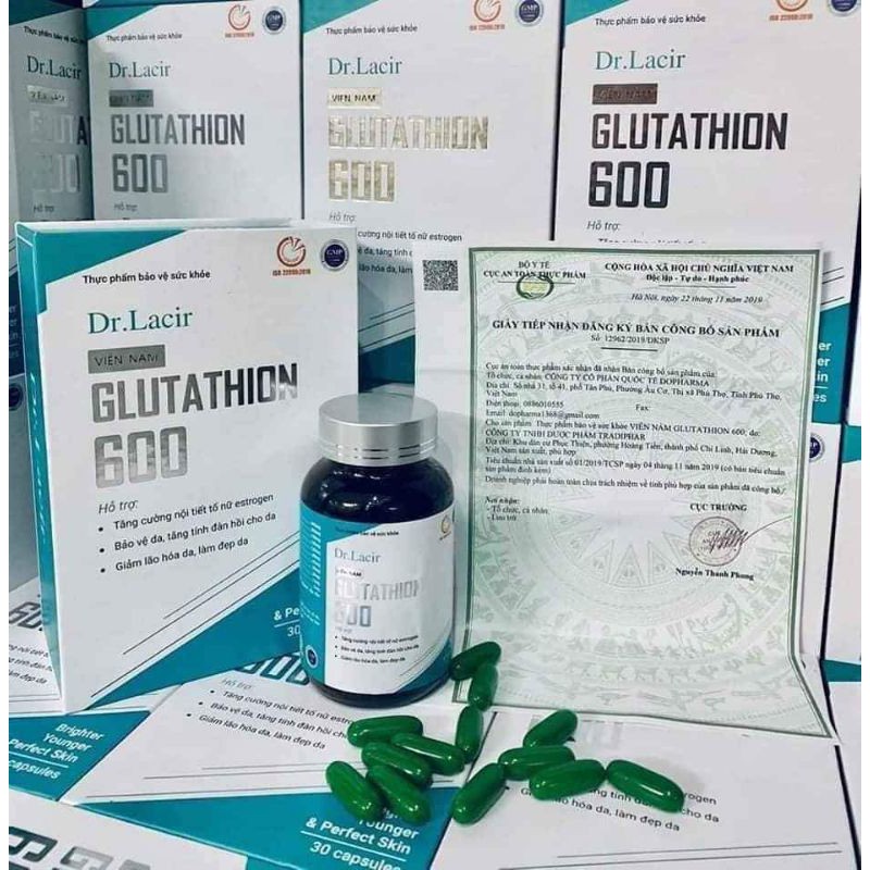 Glutathione 600 Dr Lacir Whitening Oral Tablets Fade Freckles Reduce Freckles New Model Imported ...