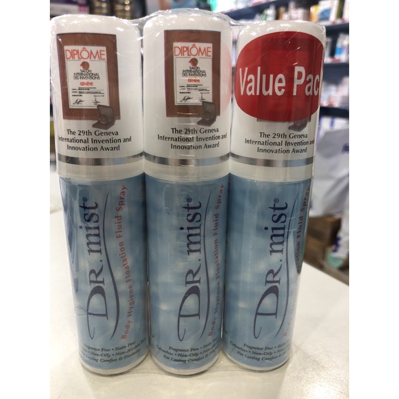 Dr Mist body hygiene hydration fluid spray (3x75ml) | Shopee Malaysia