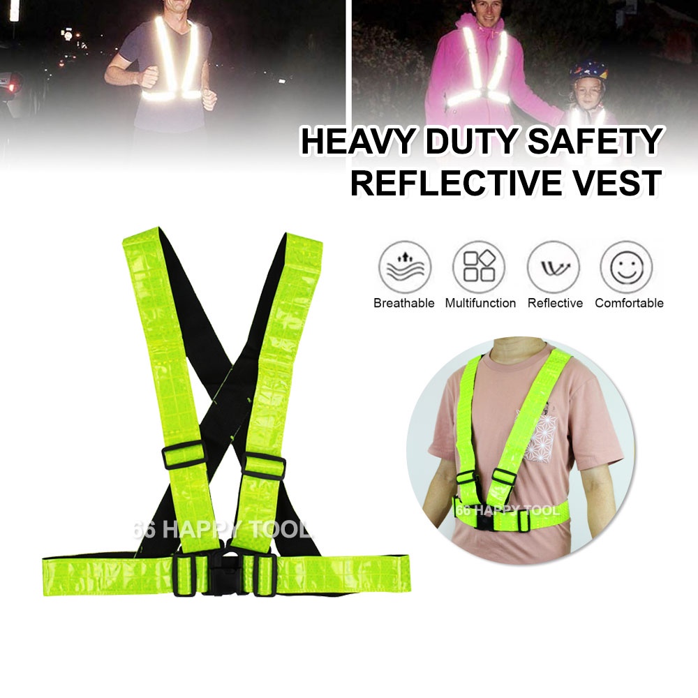 Heavy Duty Safety Reflective Vest Jaket Keselamatan Reflecting ...