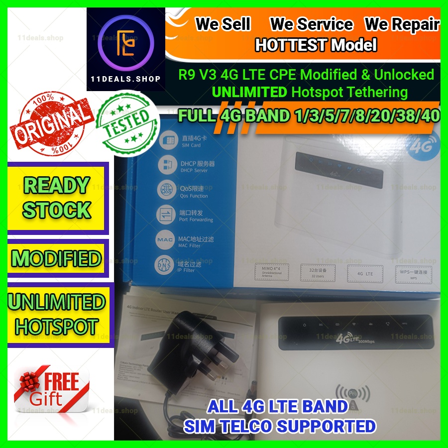 🔥R9 Modem Modifiied Modem Modified Unlimited Hotspot Unlock RS860 Oem ...