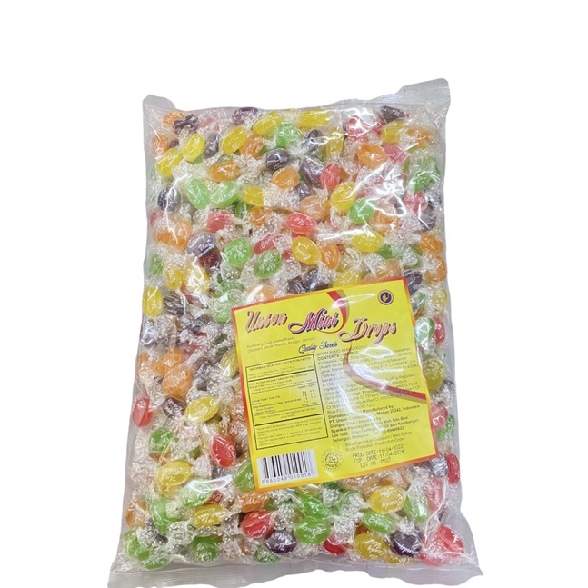 Mini Drop Candy 450pcs Halal strawberry Oren nenas anggur lemon ...