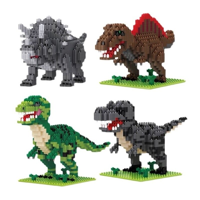 Linkgo Blocks Dinosaur Building Bricks Micro Tyrannosaurus Auction ...