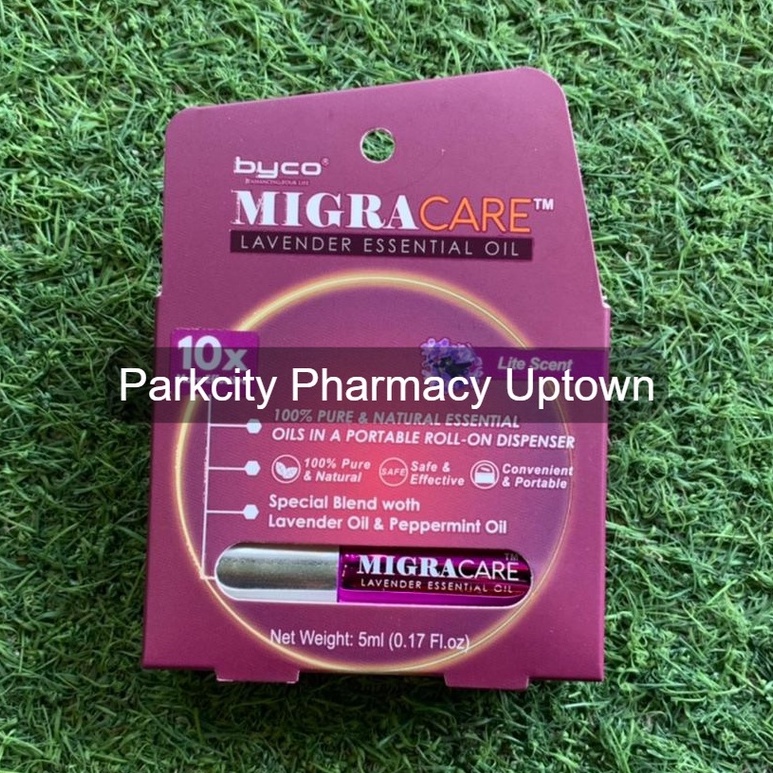 Byco Migracare Roll On Lavender Essential Oil 5ml (Lavender Scent) 02 ...