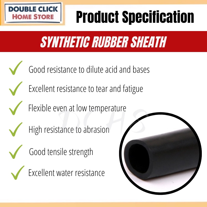 ( 80Meter/Coil ) Heavy Duty TRS Synthetic Rubber Cable Waterproof TRS 3 ...