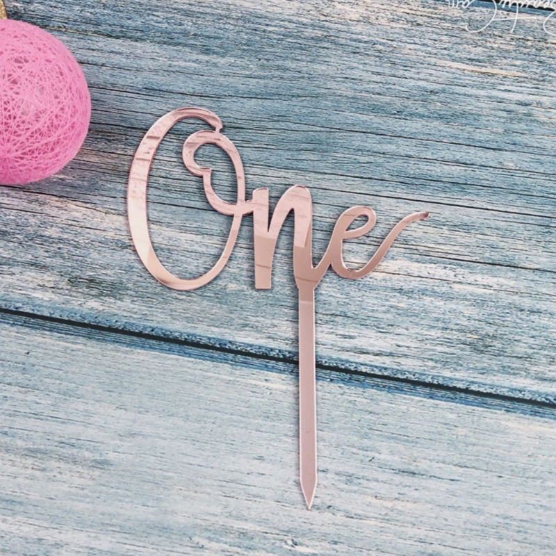 💥 Ready Stock💥 Arcylic Cake Topper turns ONE | Shopee Malaysia