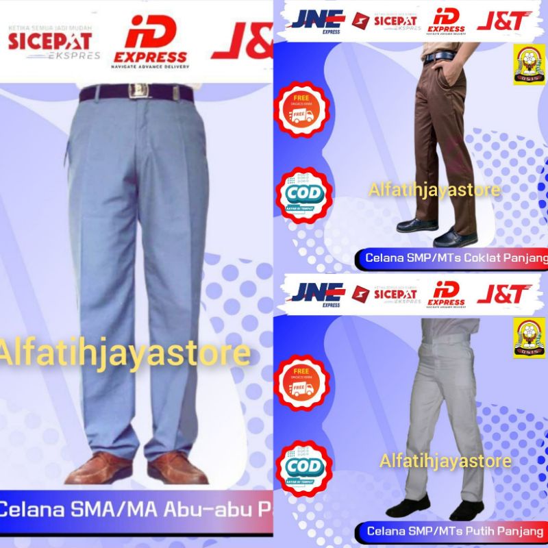 School UNIFORM ~ STANDARD TROUSERS FOR SMP/MTS/SMA/MA/WORK SUPER DRILL ...