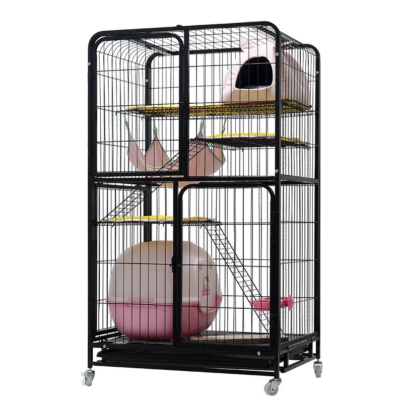 Cage pet cage villa square tube nest three or four layers breeding cat ...