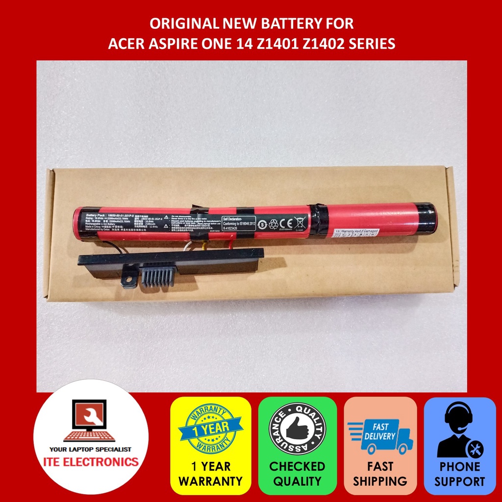 HIGH GRADE ACER ASPIRE ONE 14 Z1402 SERIES BATTERY | Shopee Malaysia