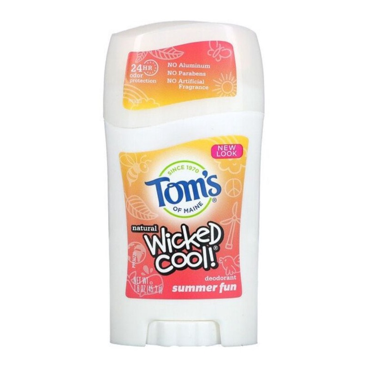 Tom's of Maine, Wicked Cool, Natural Deodorant For Kids, Summer Fun (45 ...