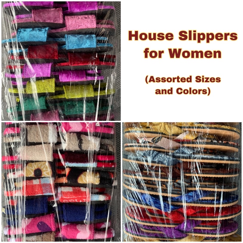 Assorted House Slippers for Women (1 dozen) | Shopee Malaysia
