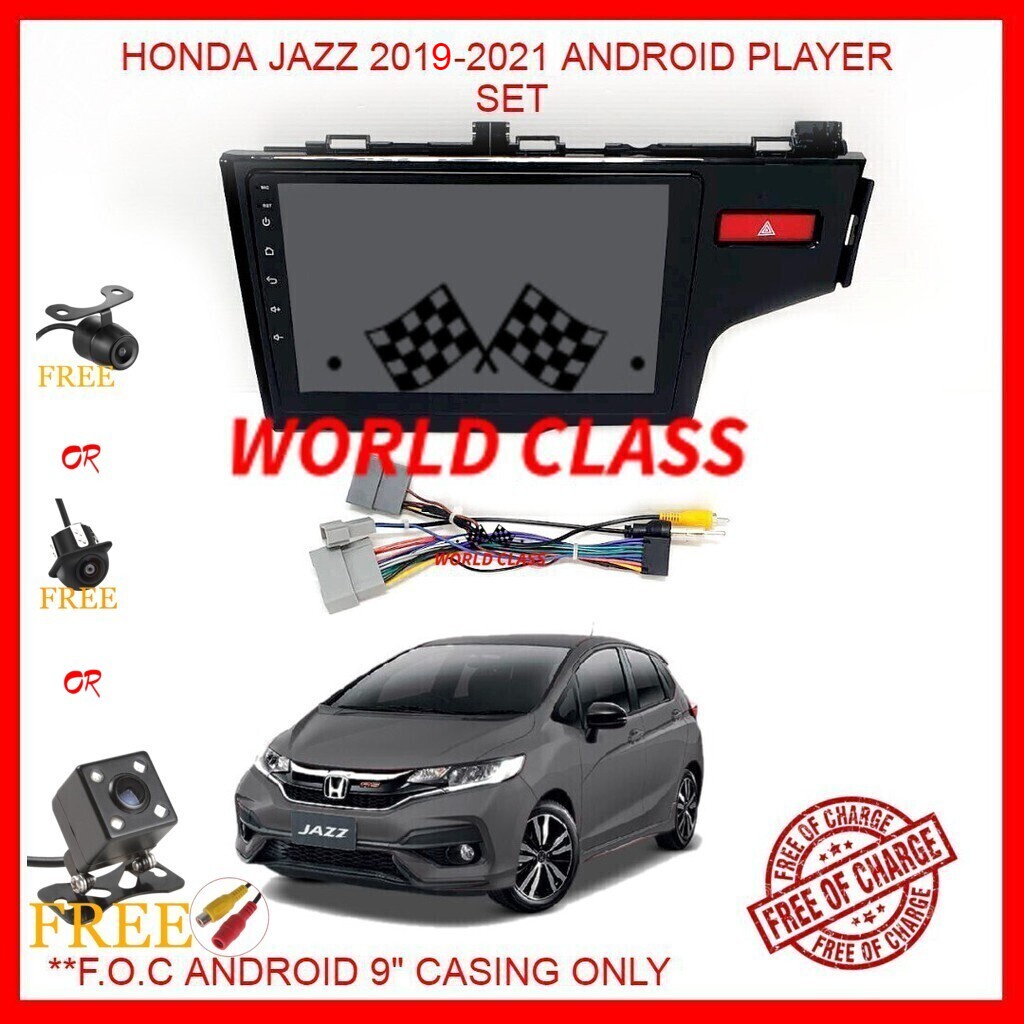 HONDA JAZZ 2019-2021 HIGH SPEC 9" ANDROID IPS PLAYER FULL HD SCREEN ...