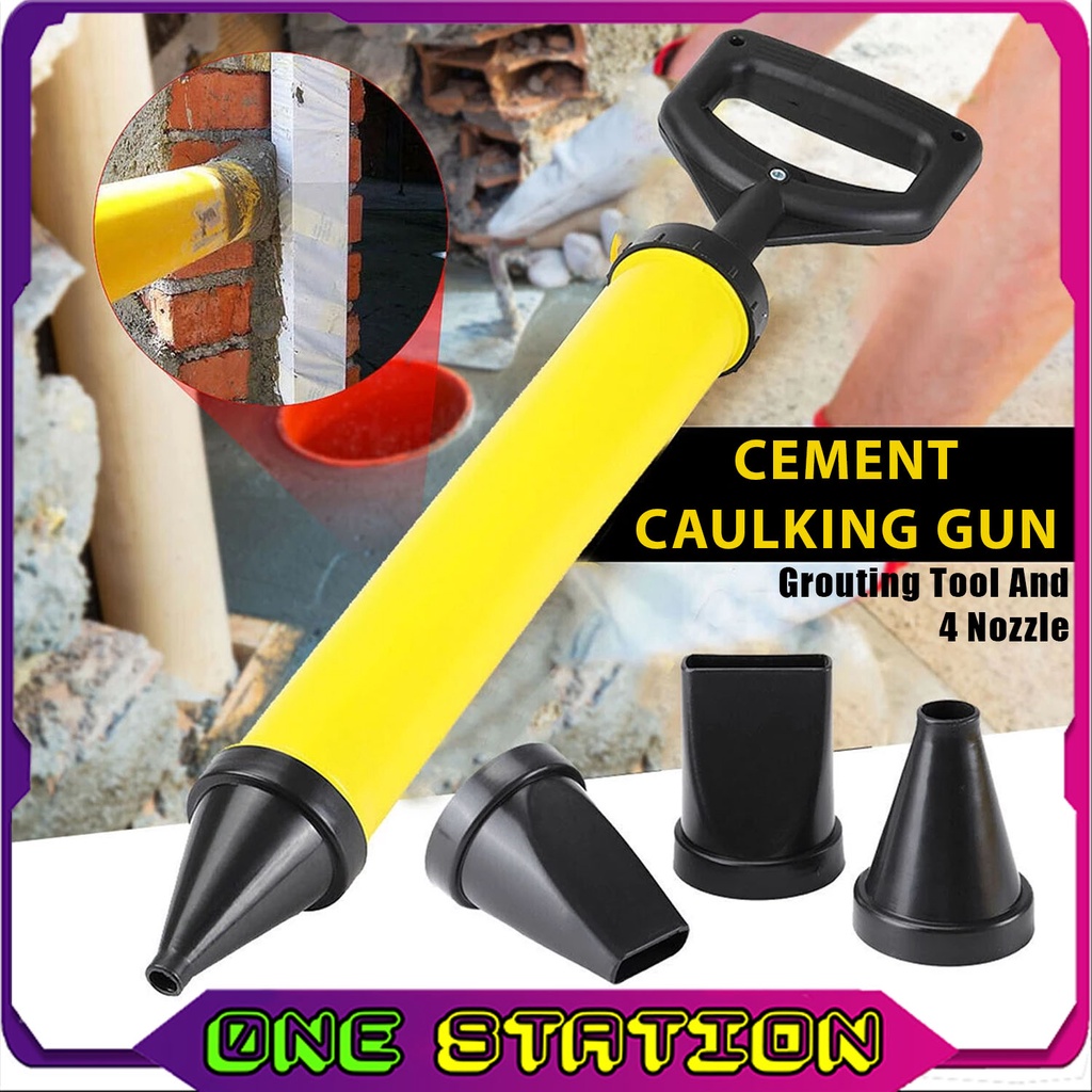 Caulking Gun Cement Lime Pump Grouting Mortar Sprayer Applicator Tool ...