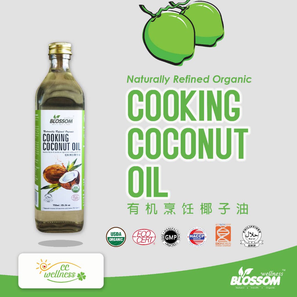 Blossom ORGANIC COOKING OIL - healthy oil for whole family - no coconut ...