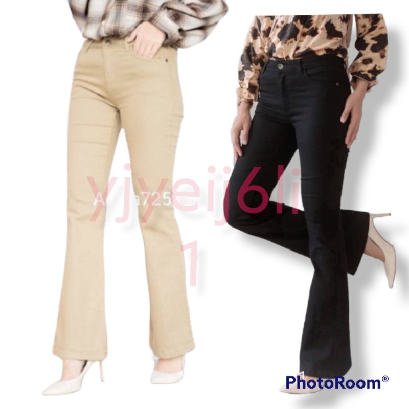 🔥ready stock🔥bootcut jeans kain stretchable dgn terbaik 🔥🔥 | Shopee ...
