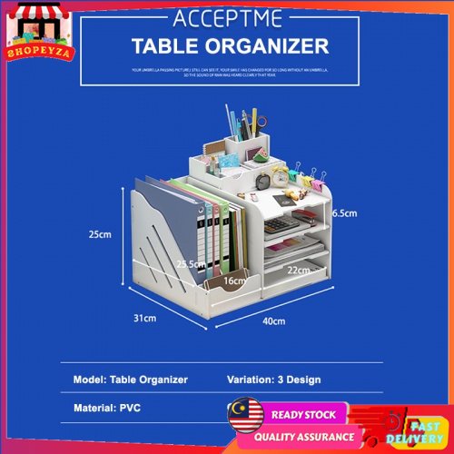 Desk Organizer Organiser Document Rack Table office Organizer Document ...