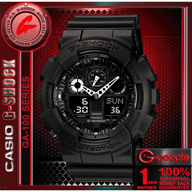 CASIO G-SHOCK GA-100-1A1DR / GA-100-1A1 / GA-100 WATCH 100% ORIGINAL ...