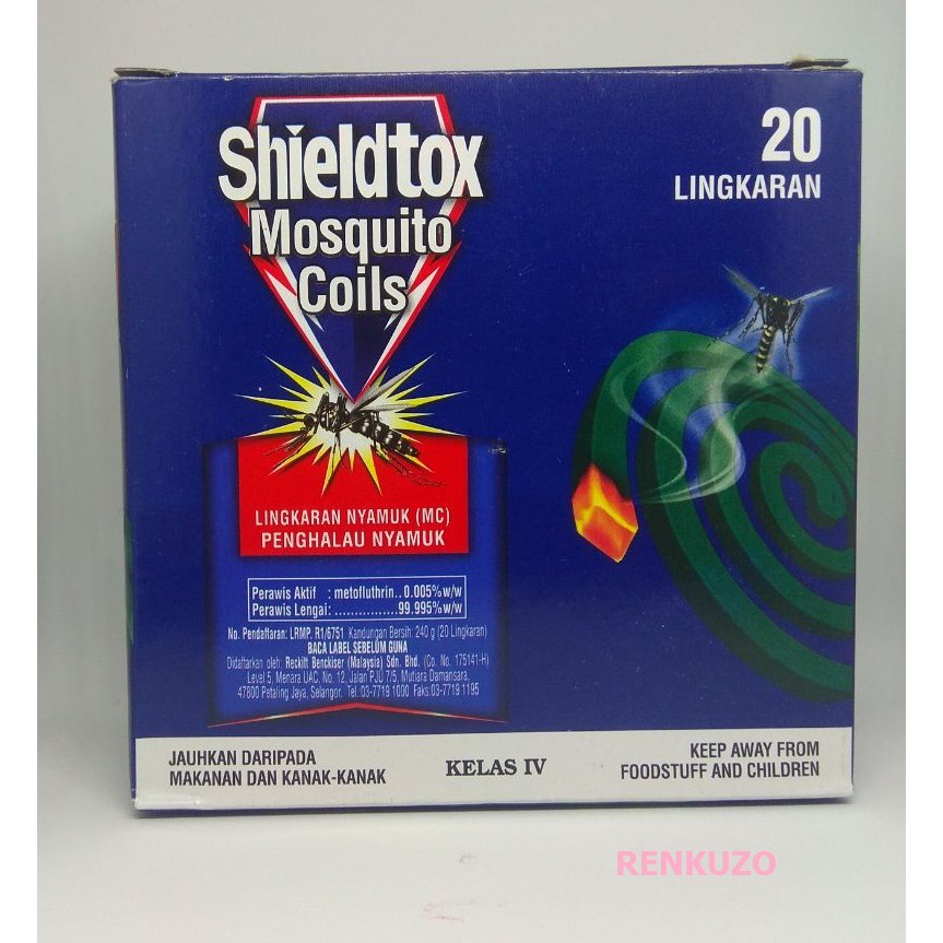 Shieldtox Mosquito Coils 20 Pcs | Shopee Malaysia