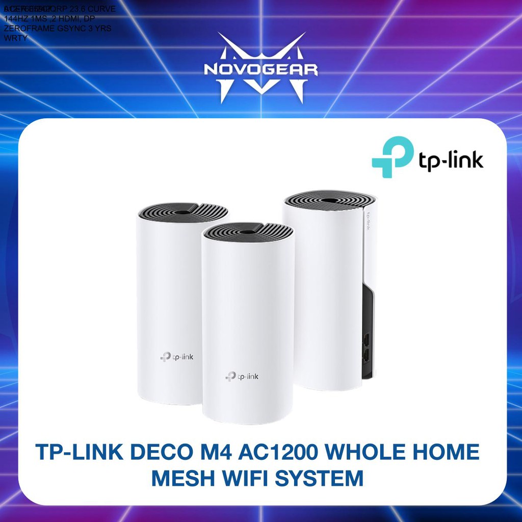 TP-LINK DECO M4 AC1200 WHOLE HOME MESH WIFI SYSTEMTL-DECO M4-2PACK ...