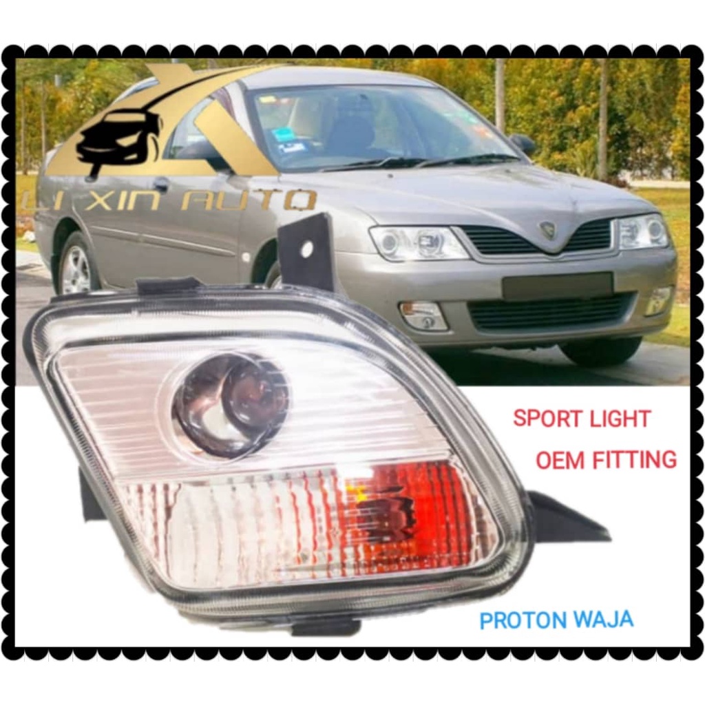 PROTON WAJA MMC SPORT LIGHT FOG LAMP WITH BULB ASSEMBLY ( OEM FITTING ...