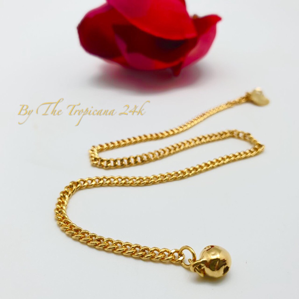 Emas Sadur Korea The Tropicana 24k Goldplated (Anklet)(Rantai Kaki ...