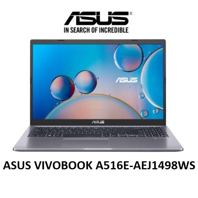 ASUS VIVOBOOK A516E-AEJ1498WS (SLATE GREY) INTEL CORE I3 | Shopee Malaysia