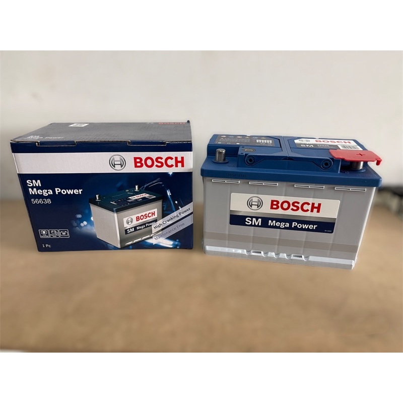 BOSCH DIN66L (56638) SM MEGA POWER MF CAR BATTERY | Shopee Malaysia