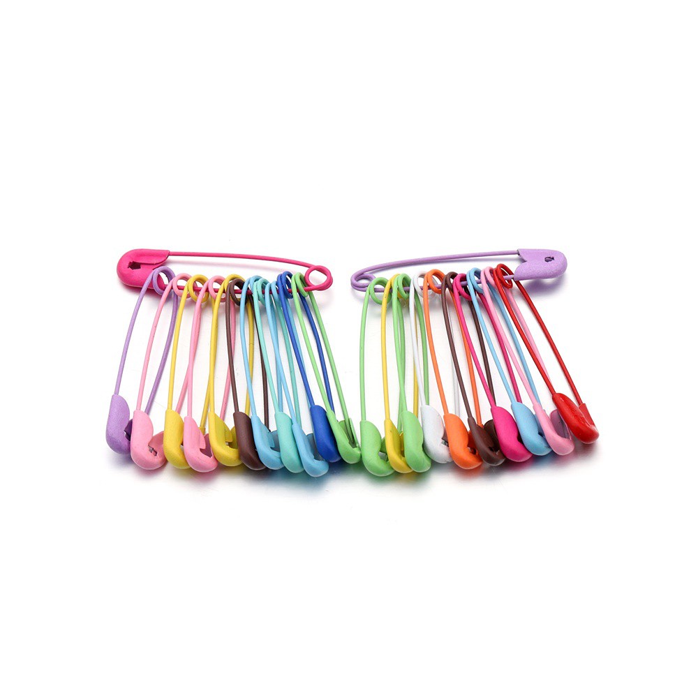 20 pcs Safety Pin Hijab Brooch Pin Baby Pin Lampin Bayi Travel Pin Box ...