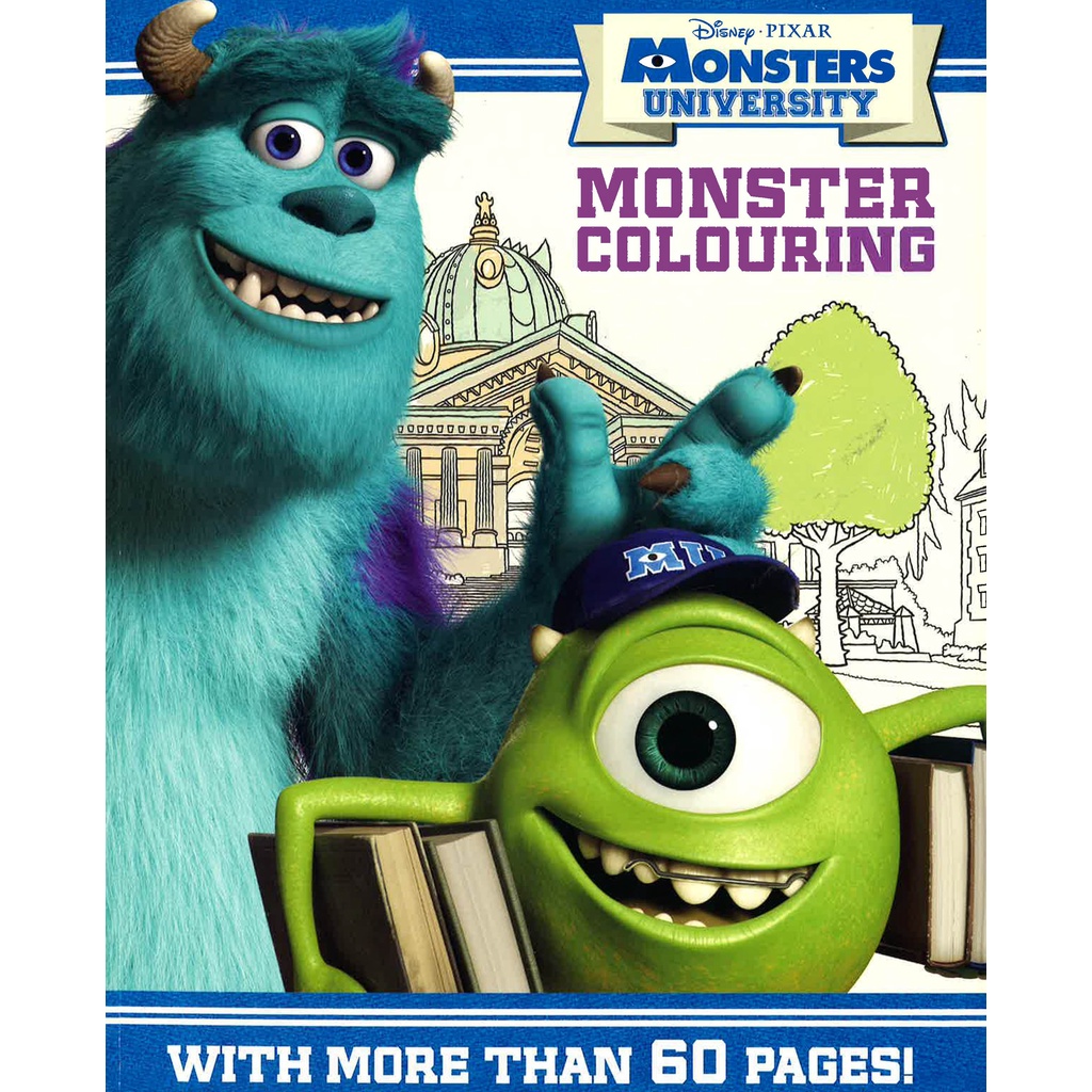 (BX) Disney Pixar Monster's University: Monster Colouring (ISBN ...