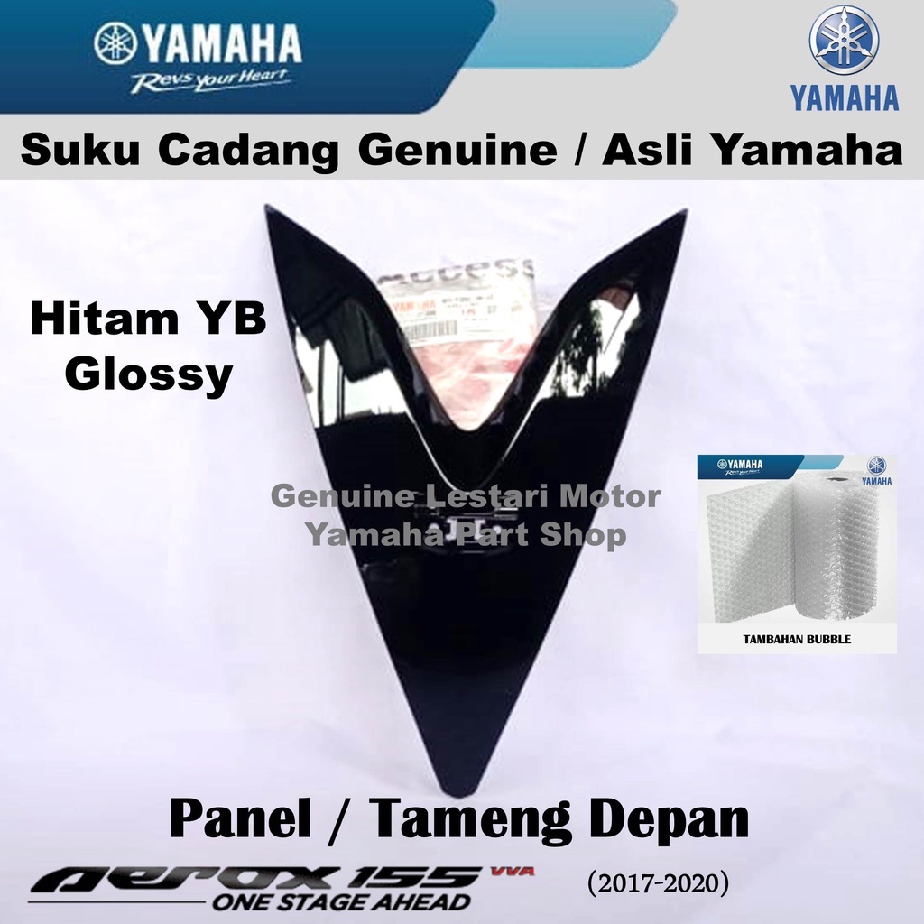 HITAM Front Shield Panel Front Cover Aerox 155 Old Black YB Glossy ...