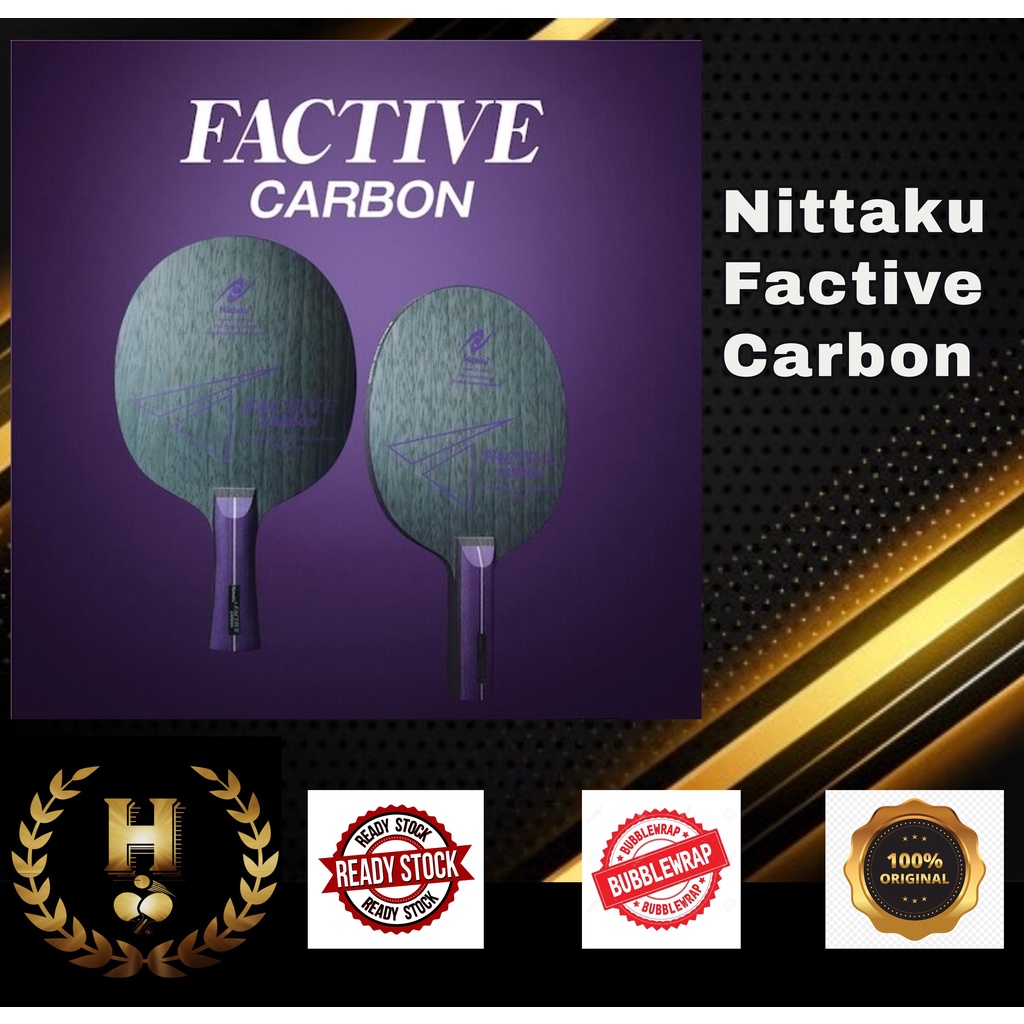 Nittaku Factive Carbon/ Kayu pingpong carbon/table tennis blade | Shopee Malaysia