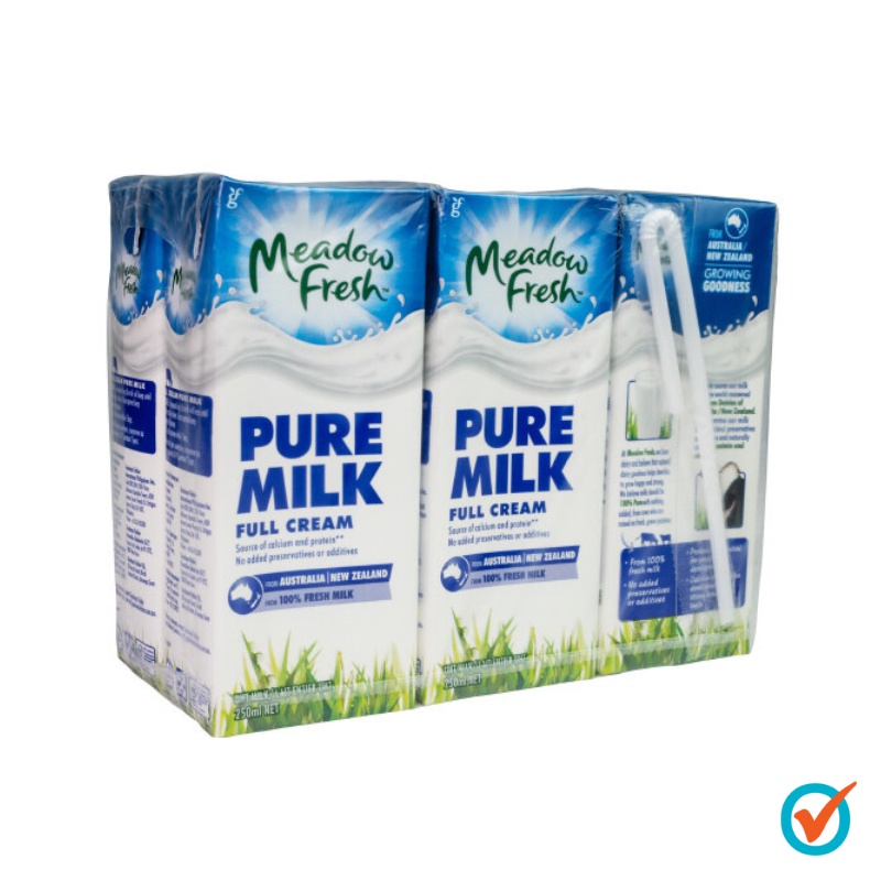 Meadow Fresh UHT Pure Milk 250ml x 6s - Full Cream | Shopee Malaysia